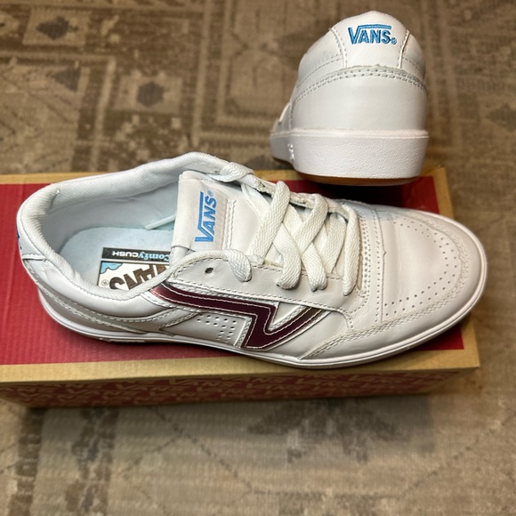 Vans | Shoes | Vans Lowland Comfycush Rainbowwhite Reflective Leather ...